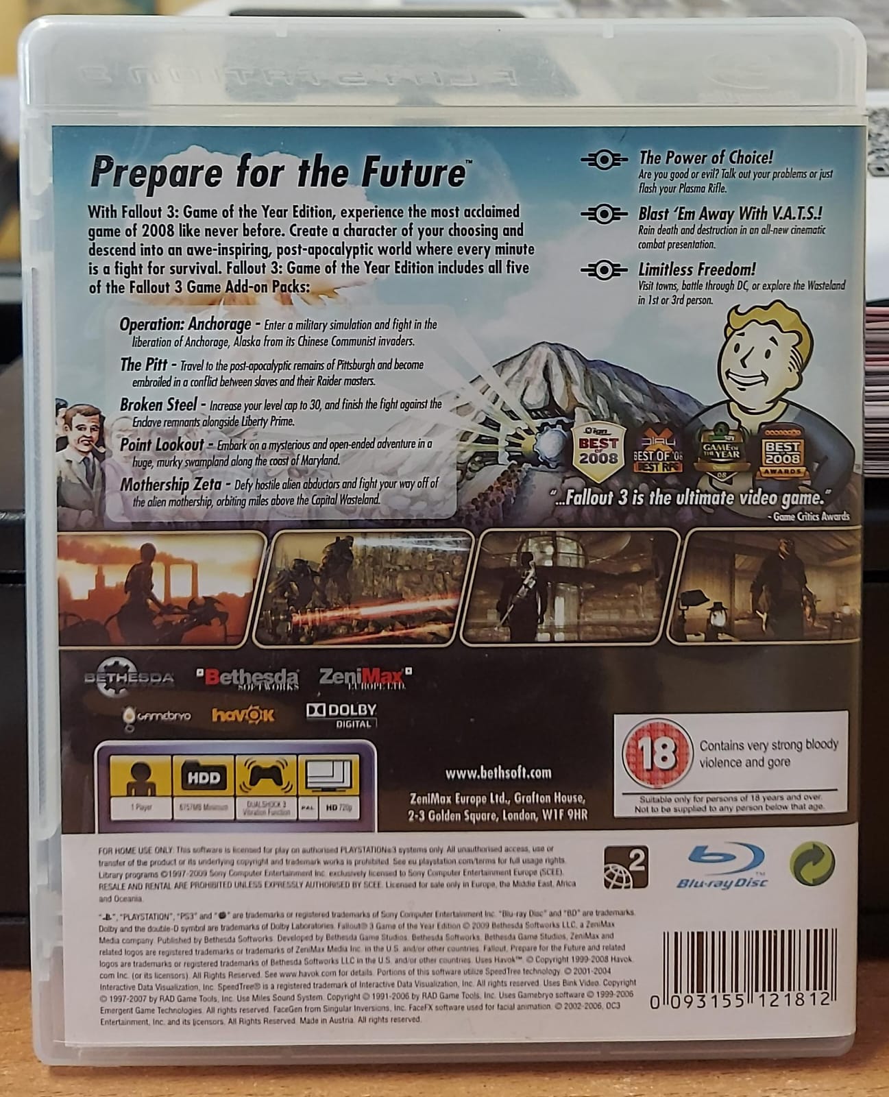 FALLOUT 3 GAME OF THE YEAR EDITION