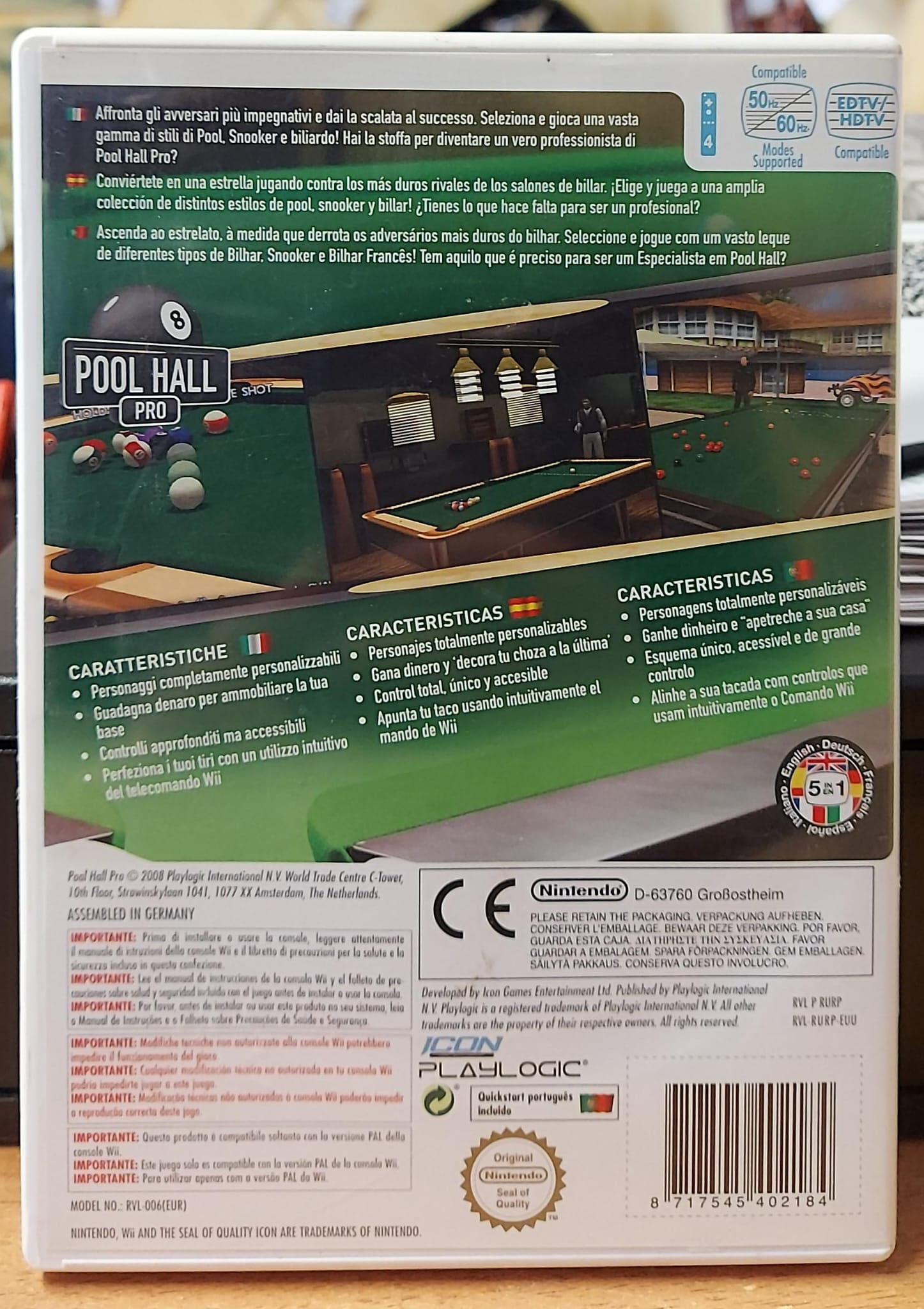 POOL HALL PRO – VIDEOGIOCHI USATI